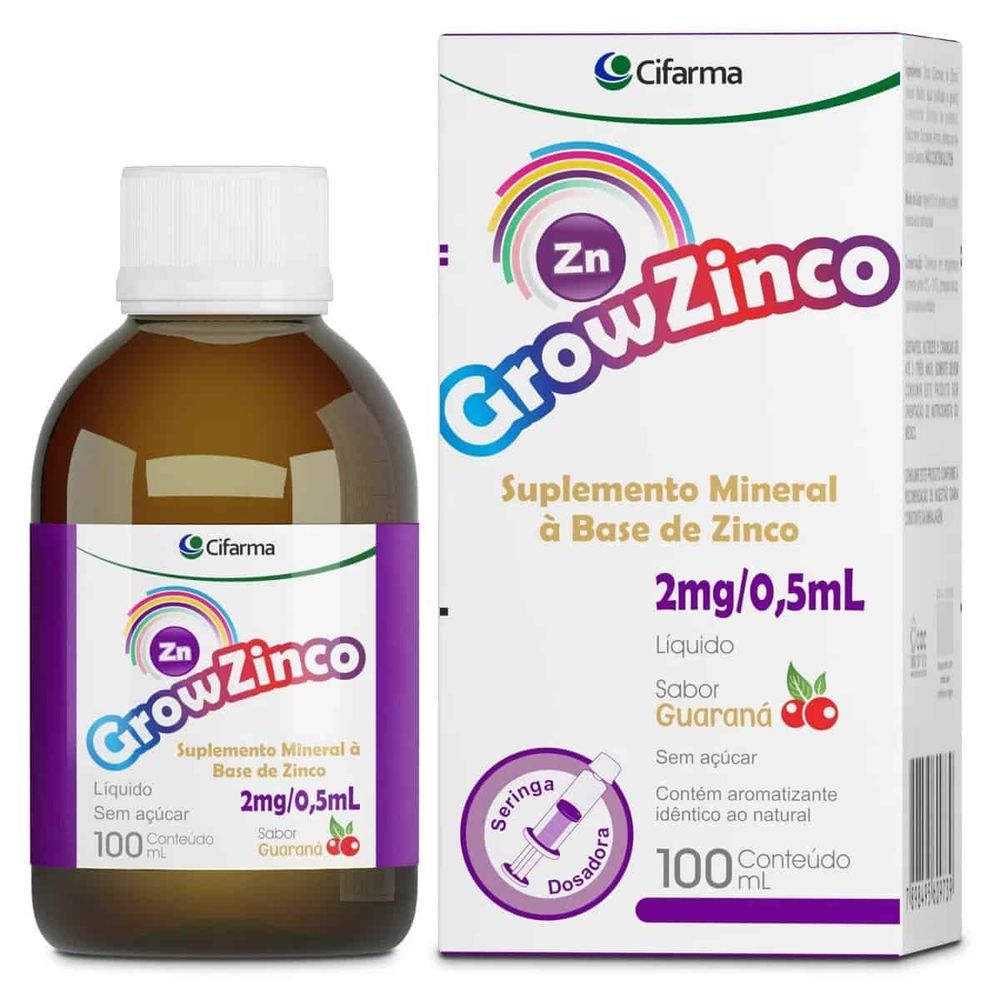 GROW ZINCO SOL 100ML - alexfarma