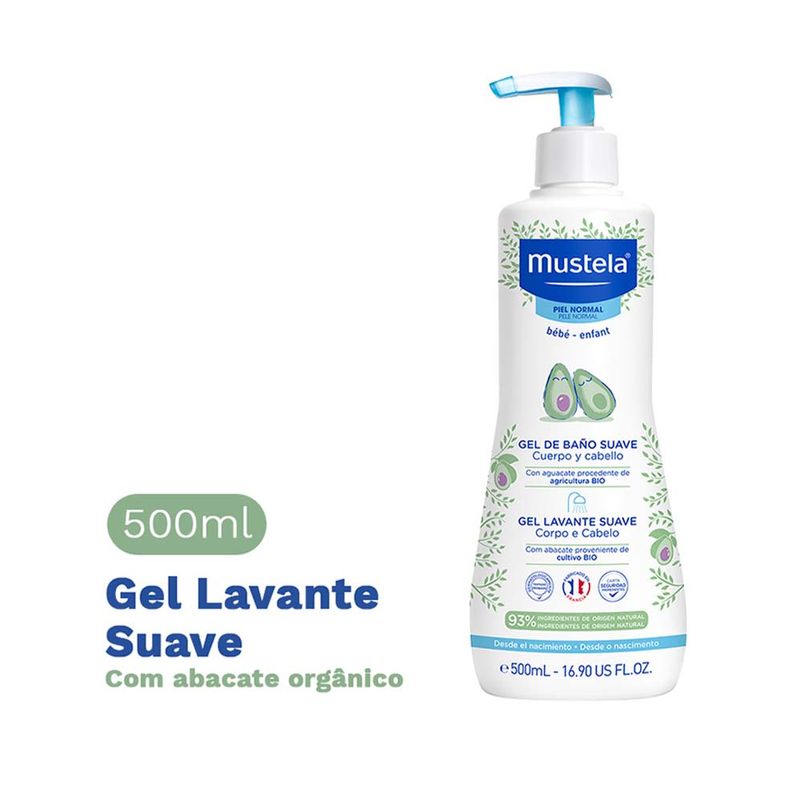 MUSTELA DERMO LAVANTE GEL 500ML - alexfarma