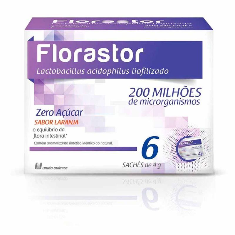 FLORASTOR 200 MILHOES C/6 SACHES - alexfarma