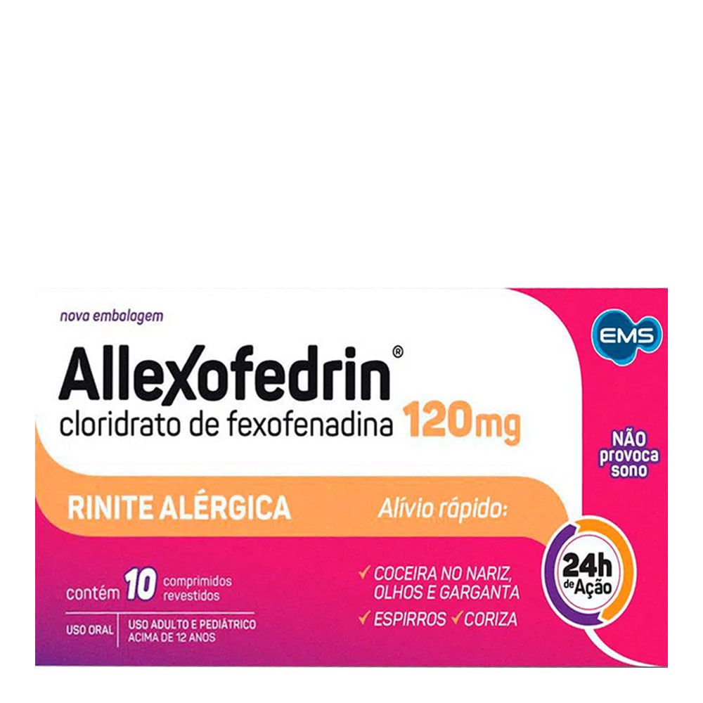 ALLEXOFEDRIN 120MG C/10 COMP - alexfarma