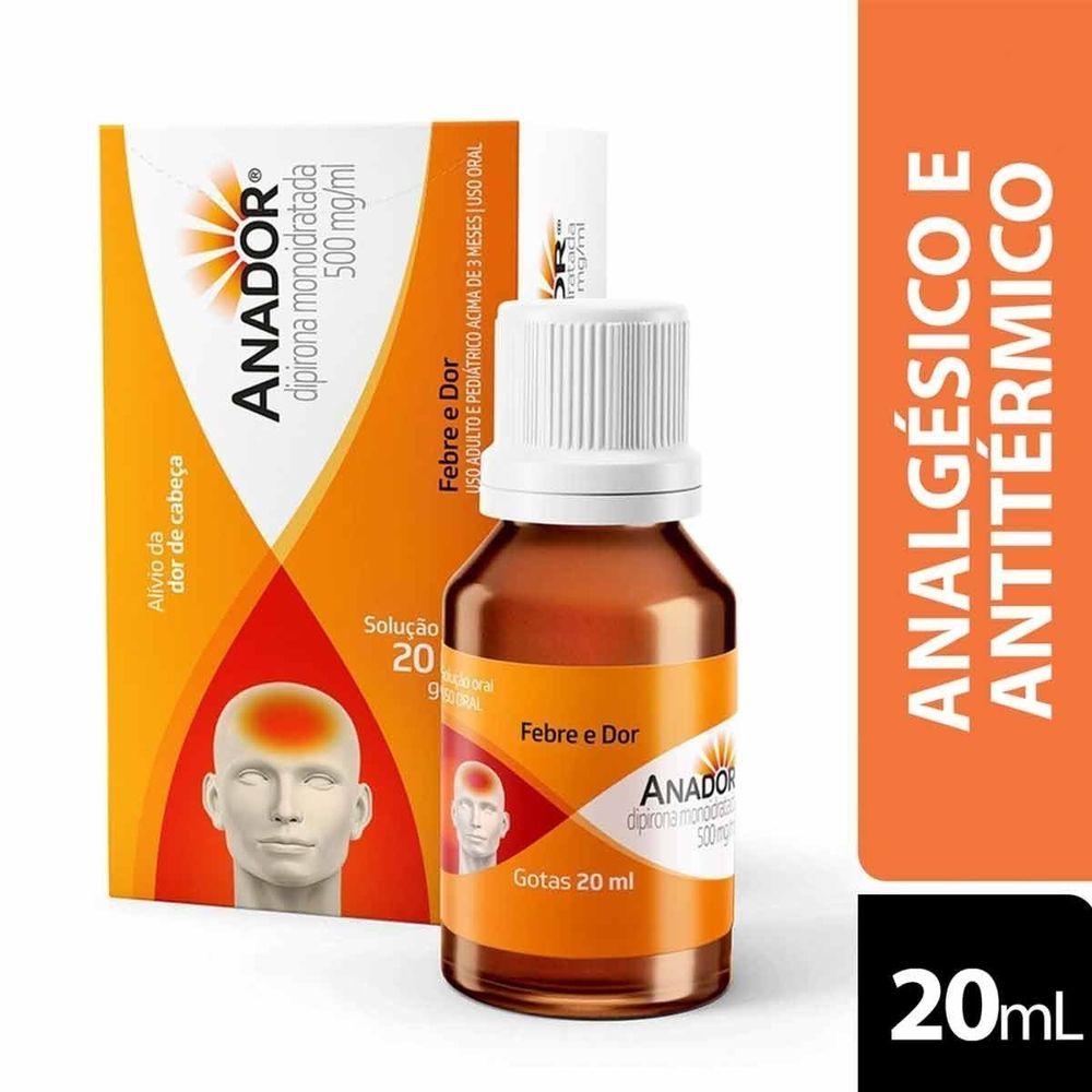 ANADOR 500MG GTS 20ML - alexfarma