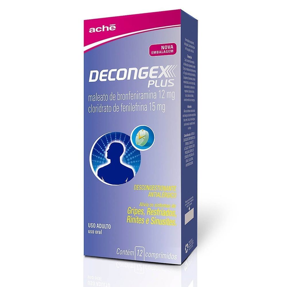 DECONGEX PLUS 12 COMP - alexfarma