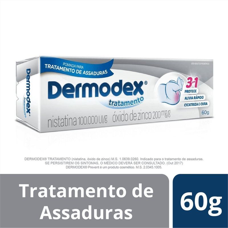 DERMODEX TRATAMENTO CR 60G - alexfarma