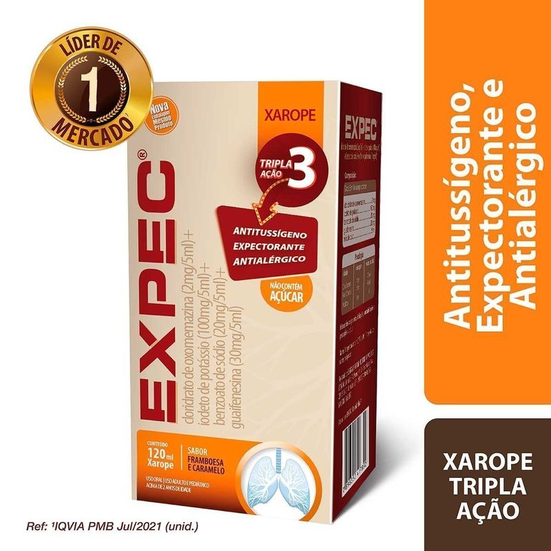 EXPEC XAROPE 120ML - alexfarma