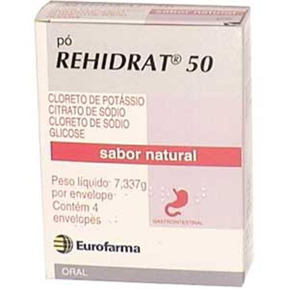 REHIDRAT 50 NATURAL 4 ENV - alexfarma