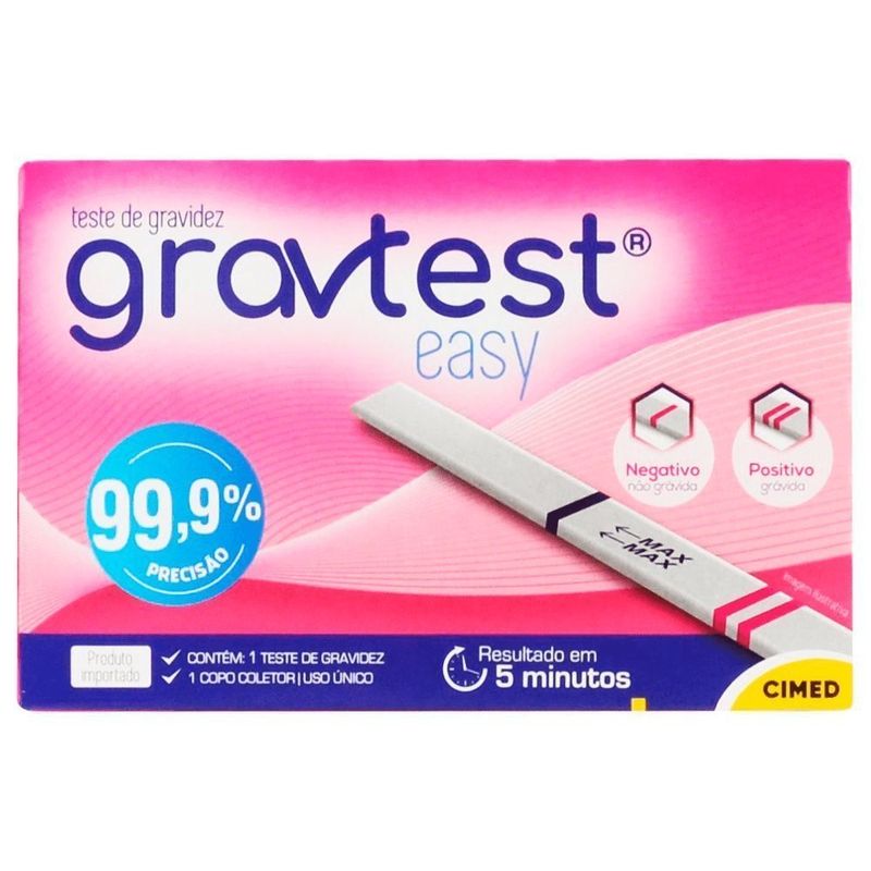 GRAV TEST TESTE GRAVIDEZ EASY - alexfarma