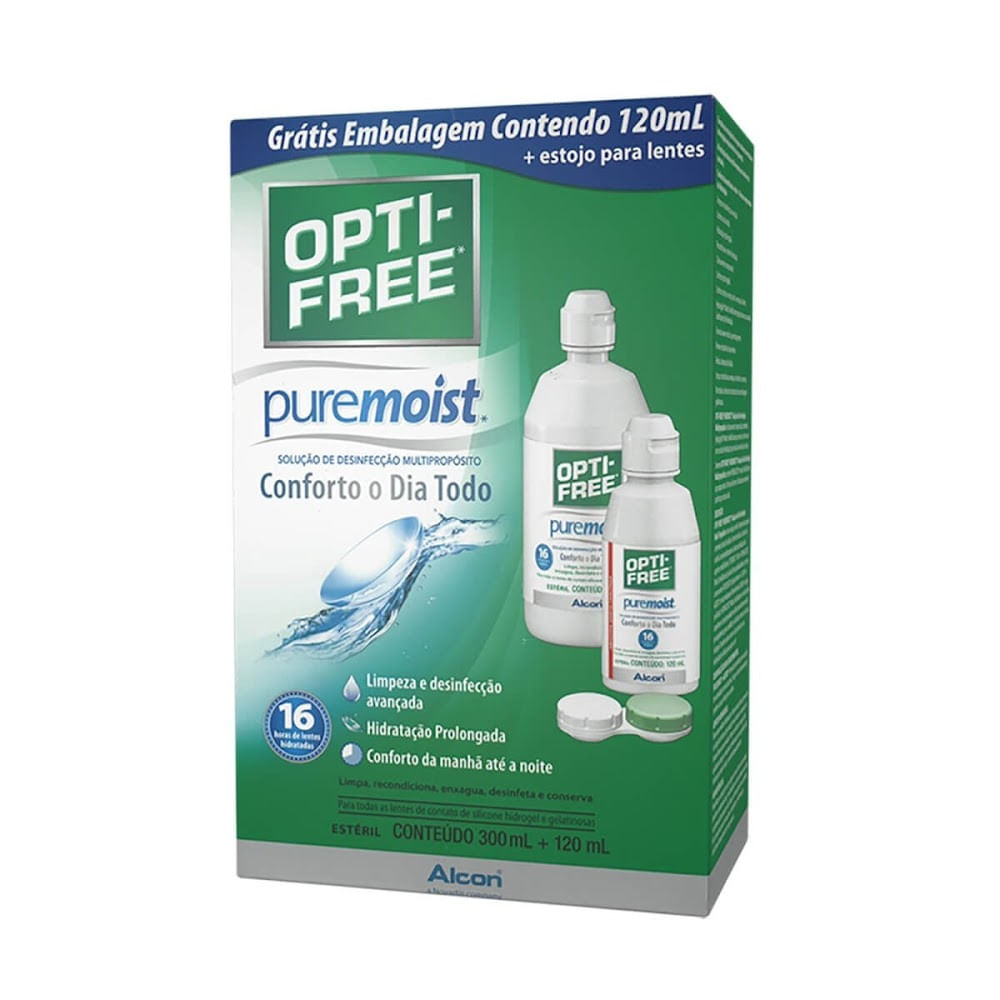 KIT OPTI-FREE PUREMOIS 300ML+120ML - alexfarma