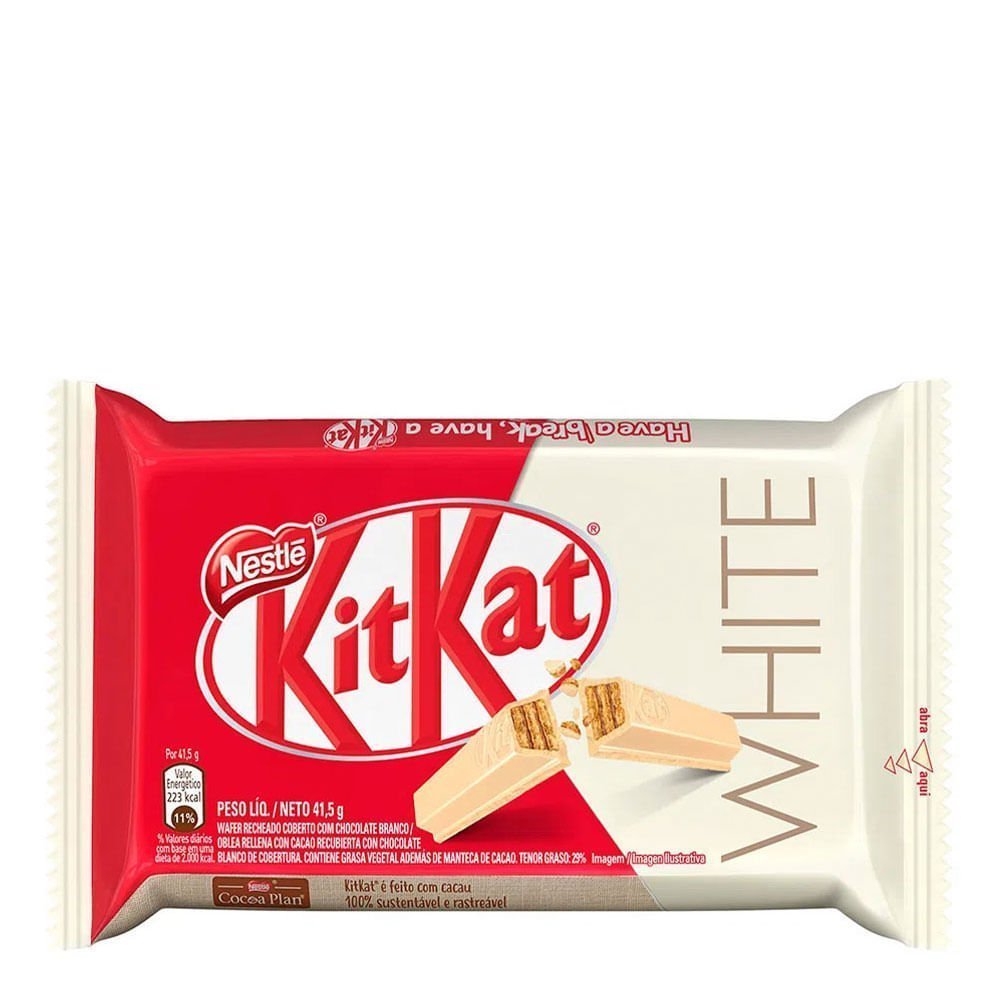 CHOCOLATE KIT KAT WHITE 41.5G - alexfarma
