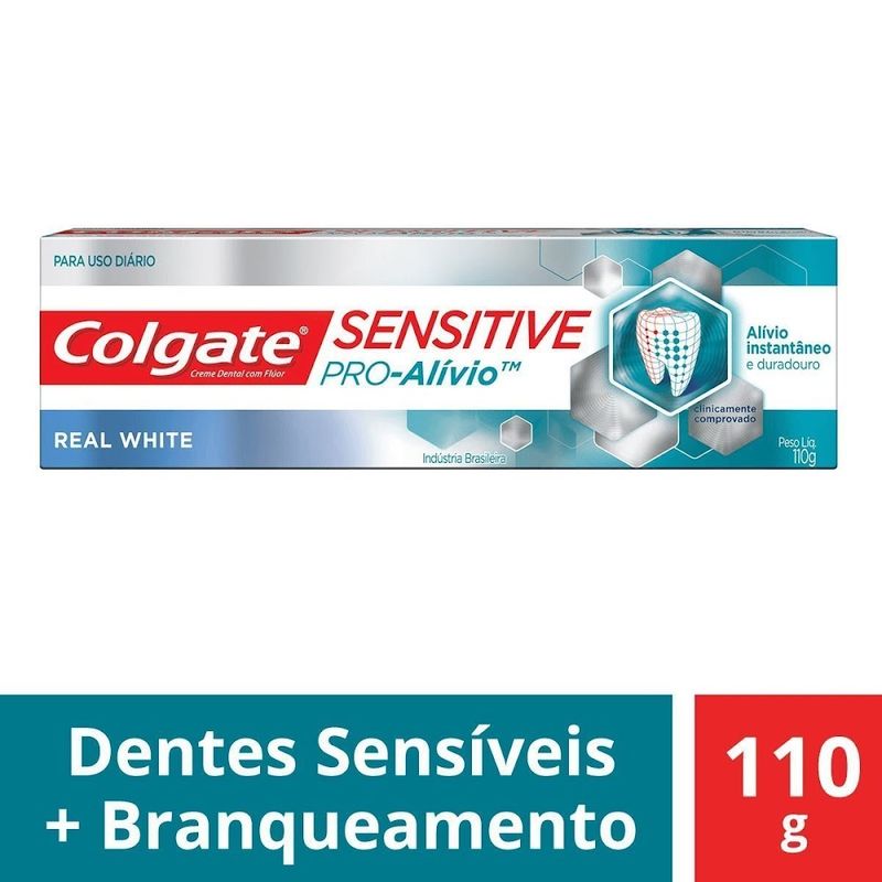 CR DENTAL COLGATE SENSITIVE PRO-ALIVIO REAL WHITE 110G - alexfarma