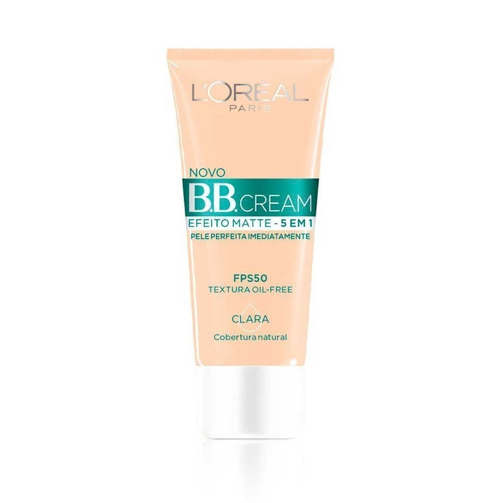 BB CREAM BASE EFEITO MATTE 5X1 FPS50 CLARA 30ML - alexfarma
