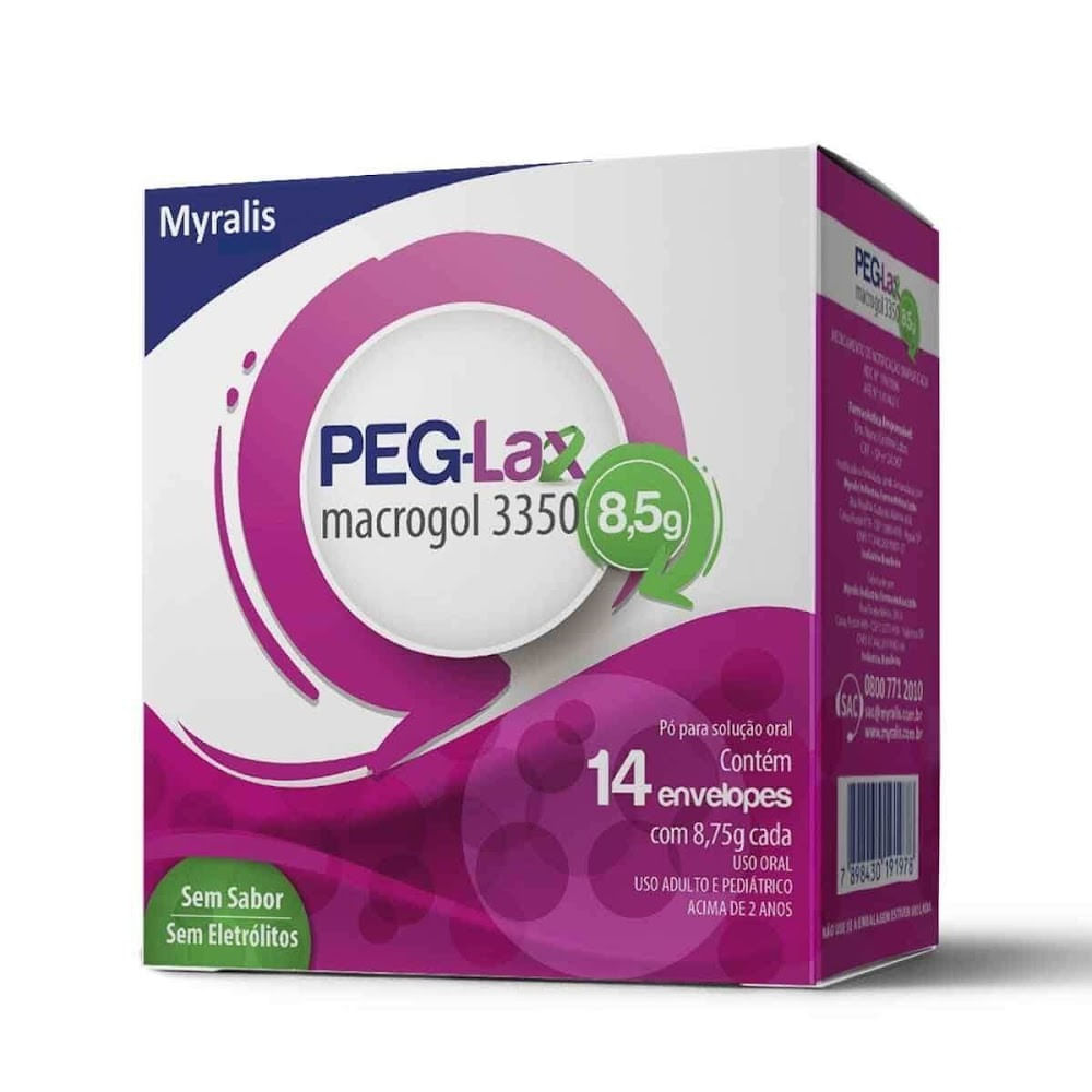 PEG-LAX 8,5G PO SOL C/14 ENV X 8,75G - alexfarma