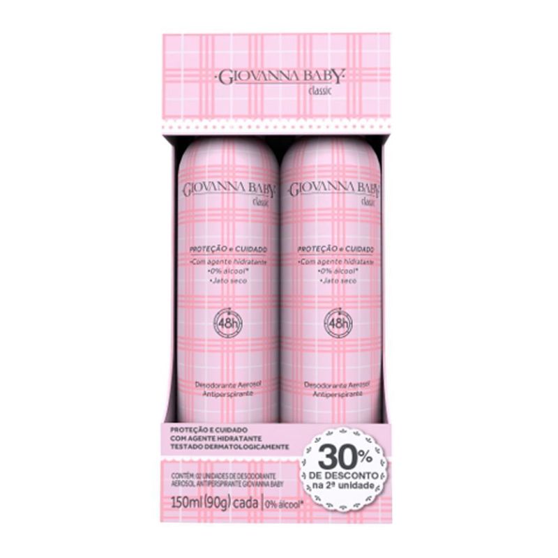 KIT DES AERO GIOVANNA BABY ROSA 150ML - alexfarma