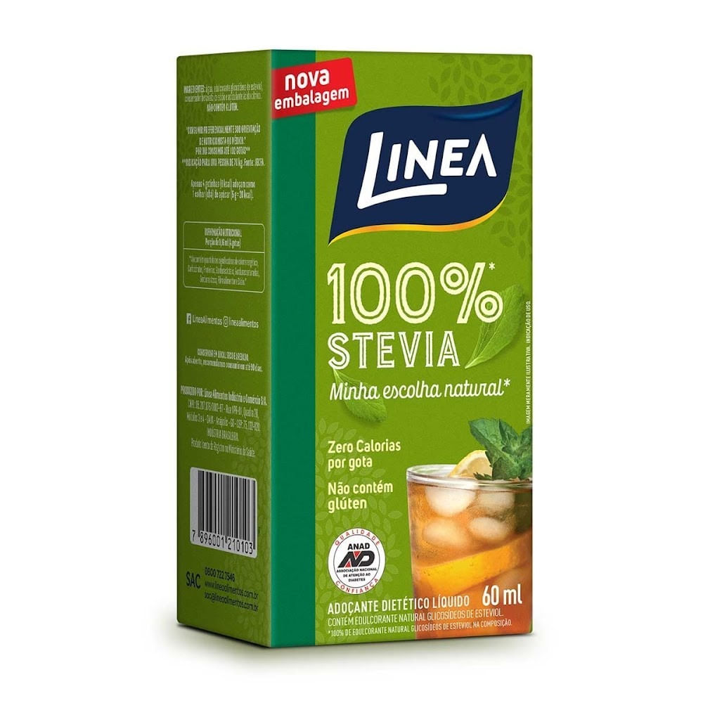 ADOCANTE LINEA STEVIA 100% ZERO 60ML - alexfarma