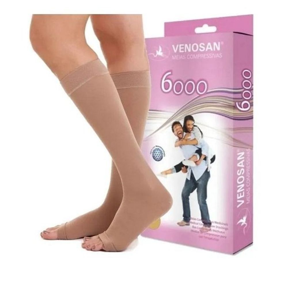 VENOSAN 6000 AD M (20-30) PE ABERTO BEGE - alexfarma