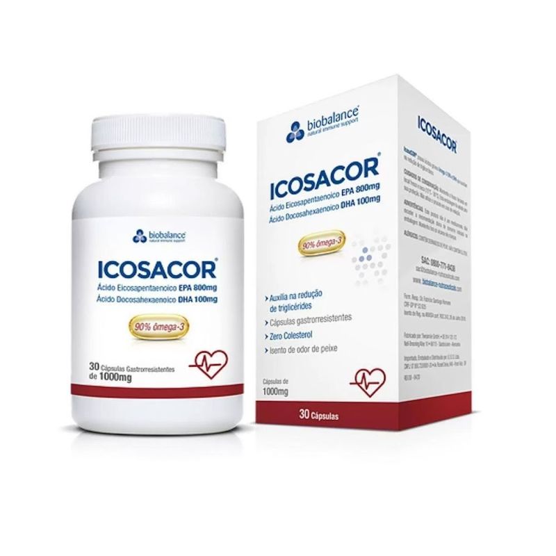 ICOSACOR C/30 CAPS - alexfarma