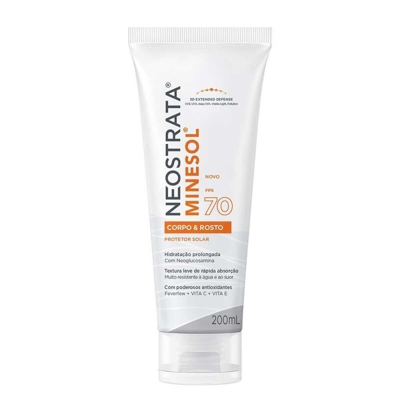NEOSTRATA MINESOL ROSTO E CORPO FPS70 200ML - alexfarma
