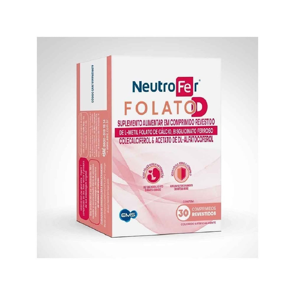 NEUTROFER FOLATO D 30 COMP - alexfarma