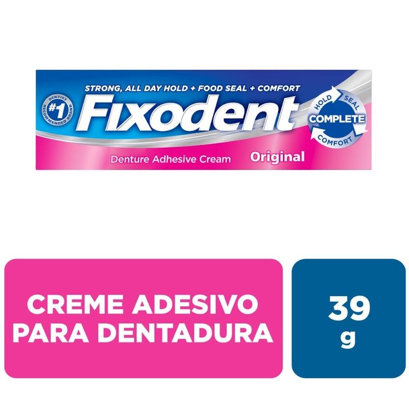 FIXODENT ORIGINAL FIX CREME S/SABOR 40G - alexfarma