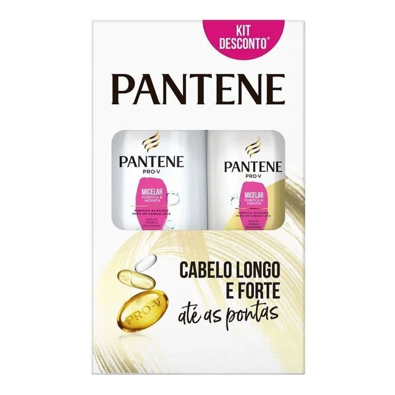 KIT PANTENE SH 400+COND 175ML MICELAR - alexfarma