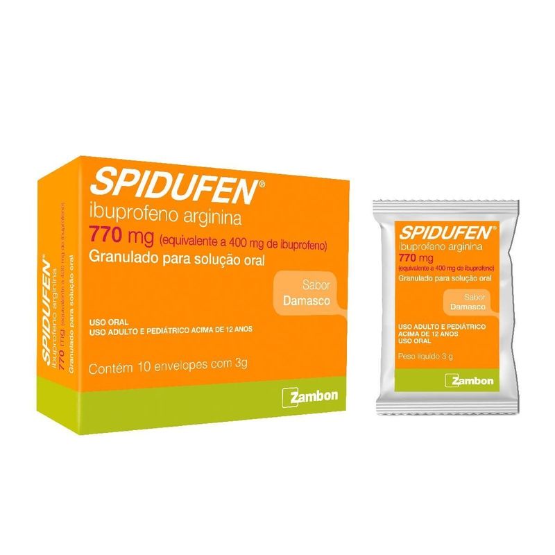 SPIDUFEN 770MG C/10 ENV - alexfarma