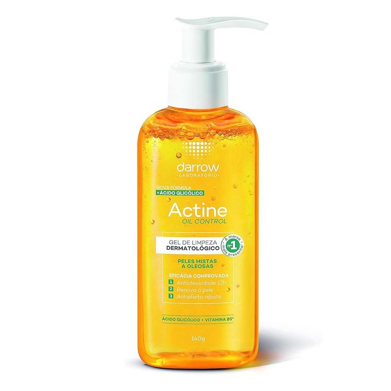 ACTINE CONTROL GEL LIMP 140G COM ACIDO GLICOLICO - alexfarma
