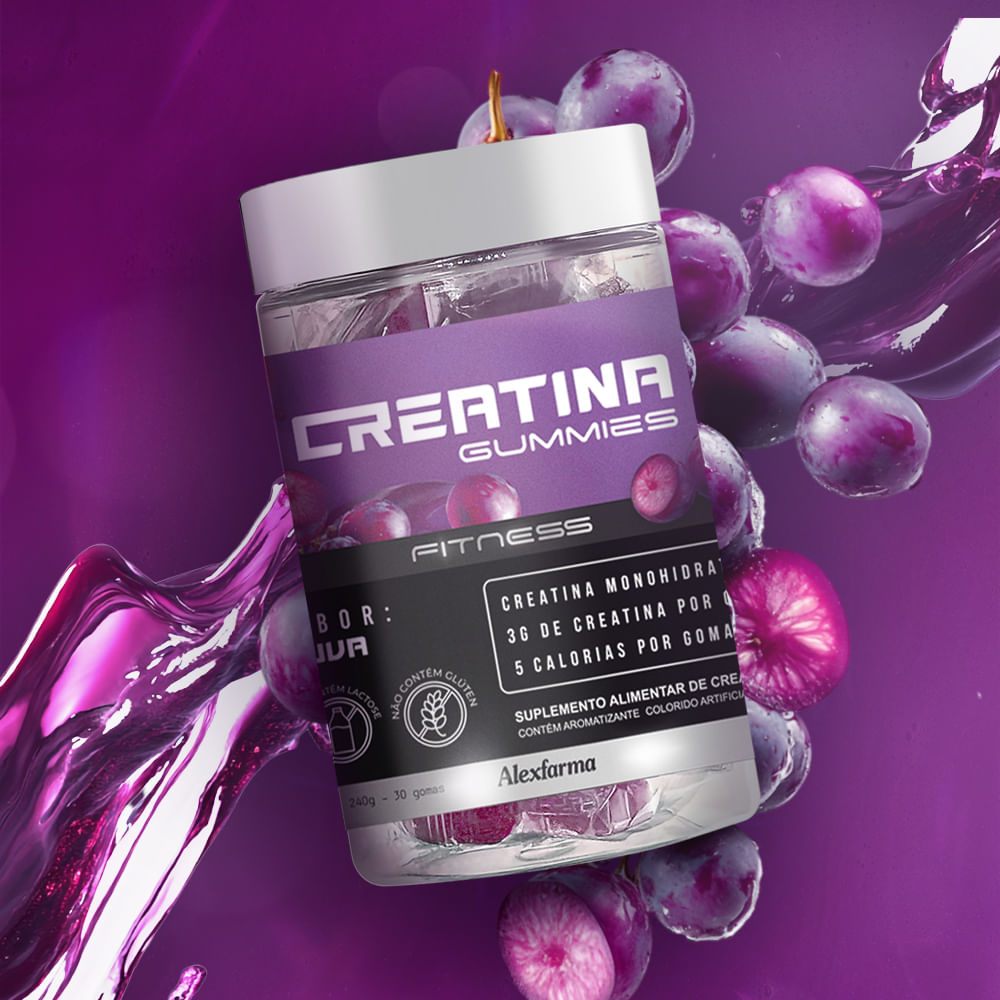 CREATINA GUMMIES UVA C/30 GOMAS 240G - alexfarma