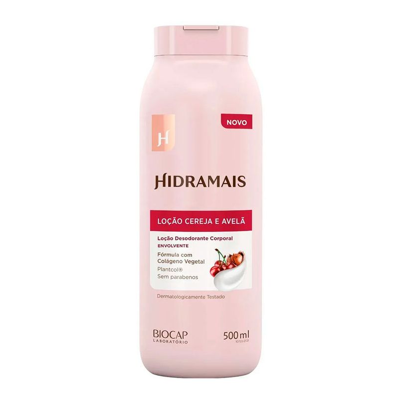 HIDRAT HIDRAMAIS CEREJA E AVELA 500ML - alexfarma